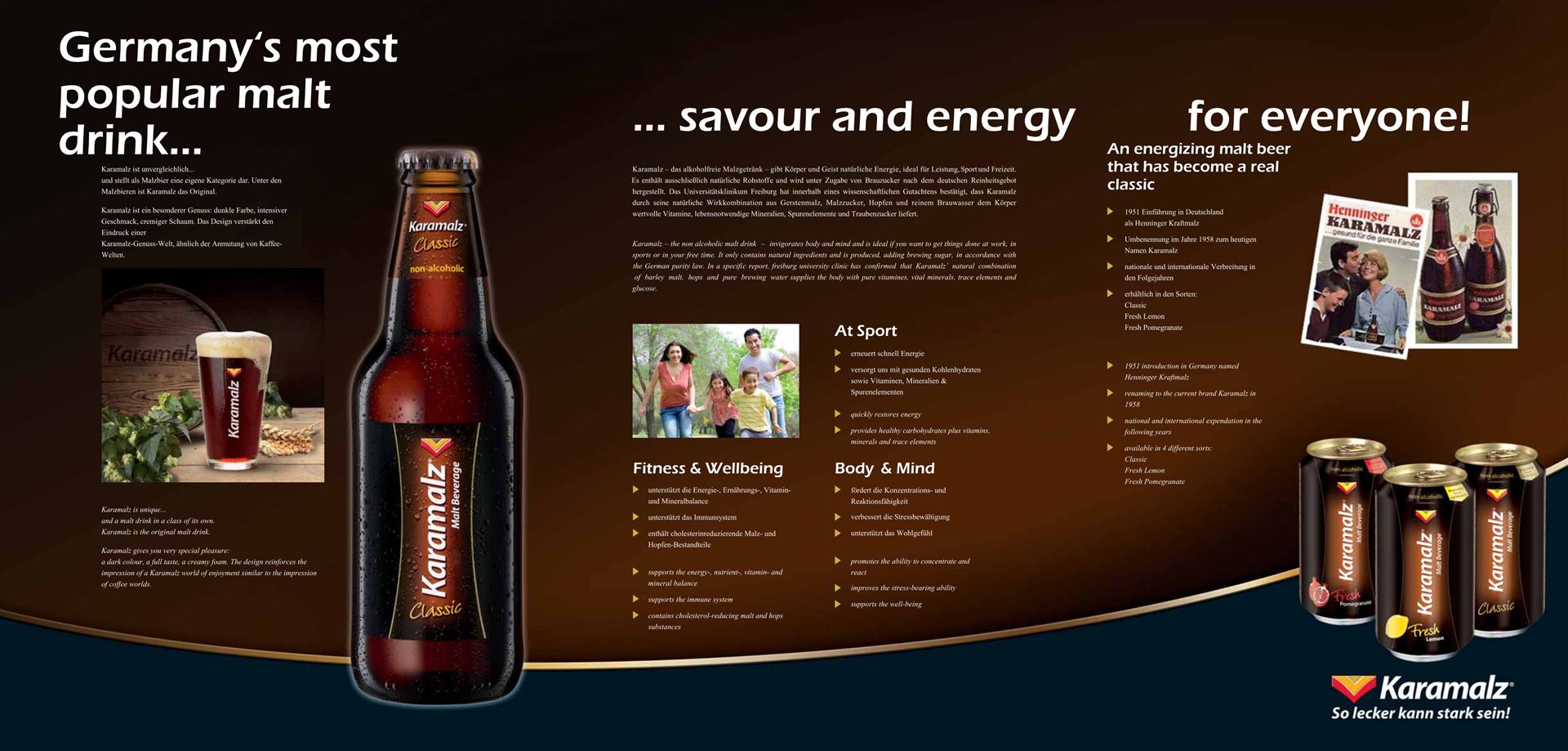 Karamalz - the most popular malt drink in Germany - presented by HUB ...